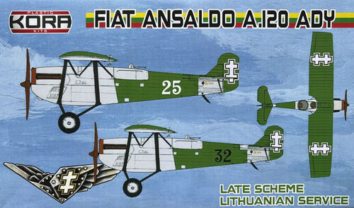 NEW! Kora Models KPK72218 Ansaldo A.120 ADY - Lithuanian Service Late Scheme