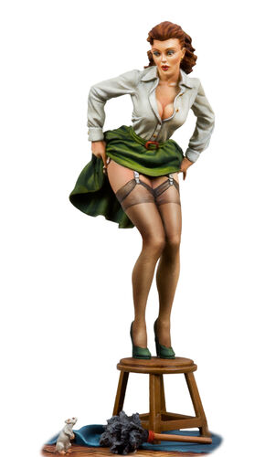 NEW! Andrea Miniatures PINUP19 Pin Up Series - Unwelcome Visitor