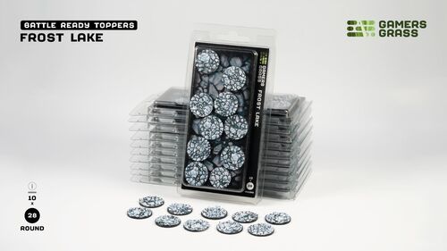 NEW! GamersGrass GGT-FLR28 Frost Lake - Round 28 mm (10 pcs)