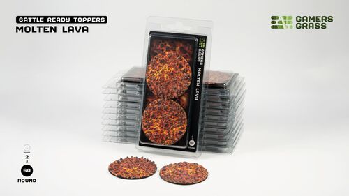 GamersGrass GGT-MLR60 Molten Lava - Round 60 mm (2 pcs)