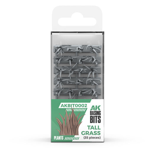 NEW! AK-Interactive AKBIT0002 Tall Grass - Basing Bits (3D-Printed / 35 pcs)
