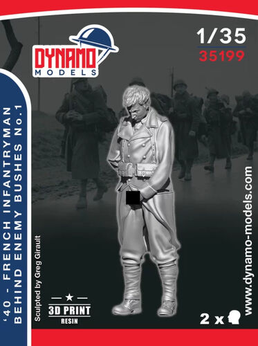 Dynamo-Models 35199 French 1940 Infantryman - Behind The Enemy Bushes No.1 (3D-Printed)