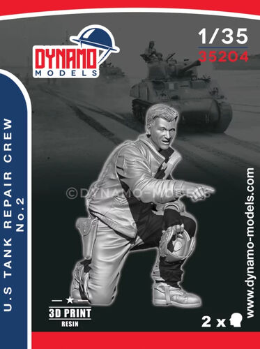 Dynamo-Models 35204 US WWII Tank Repair Crew No.2 (3D-Printed)