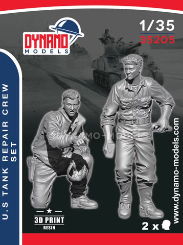 Dynamo-Models 35205 US WWII Tank Repair Crew Set (2 Figures / 3D-Printed)