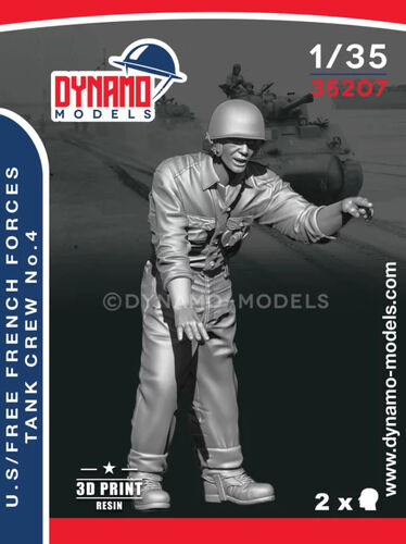 Dynamo-Models 35207 US / Free French Forces WWII Tanker 1944 No.4 (3D-Printed)