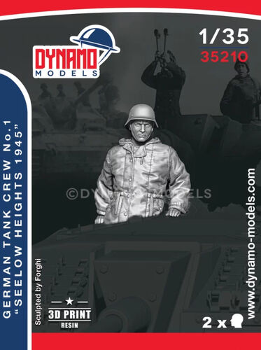 NEW! Dynamo-Models 35210 German Tank Crew No.1 - Seelowe Heights 1945 (3D-Printed)