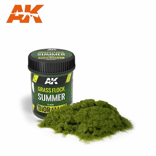 AK-Interactive 8220 Grass Flock 2mm Summer