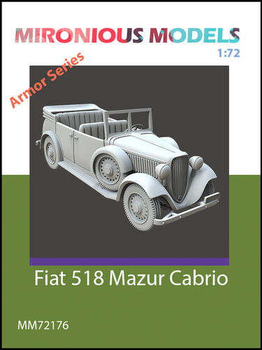 Mironious Models 72176 Fiat 518 Mazur Cabrio (3D-Printed)