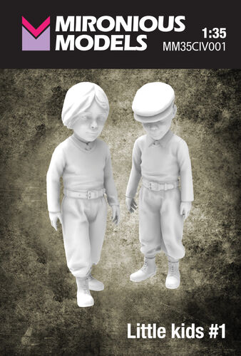 Mironious Models 35CIV001 Little Kids No.1 (2 Figures / 3D-Printed)