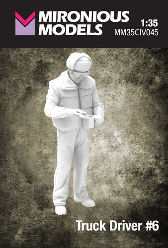 Mironious Models 35CIV045 Truck Driver No.6 (1 Figure / 3D-Printed)