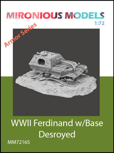 Mironious Models 72165 Ferdinand with Base Desroyed (3D-Printed)