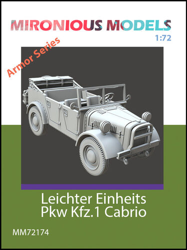 Mironious Models 72174 Leichter Einheits-Pkw Kfz.1 Cabrio (3D-Printed)