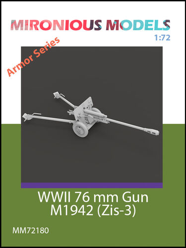 Mironious Models 72180 76 mm Gun M1942 (Zis-3) (3D-Printed)