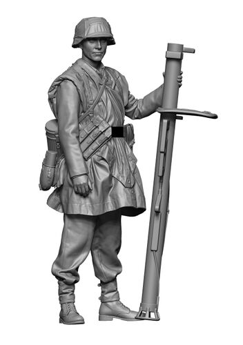 H3MODELS 48136 German WW2 Waffen SS Panzerschreck Gunner (1 Figure)
