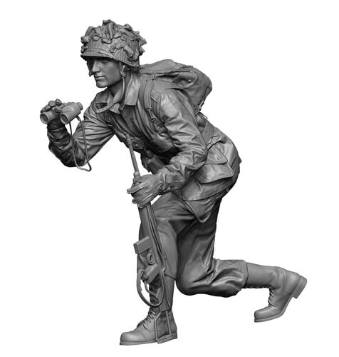 H3MODELS 24150 US WWII Paratrooper with Vinocula (1 Figure)