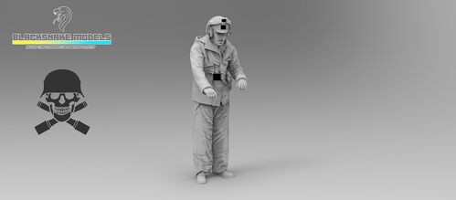 BlackSnake Model TOTENKOPF-20 German WWII Waffen SS Totenkopf Division - Tank Crew Soldier No.5 (1 Figure)