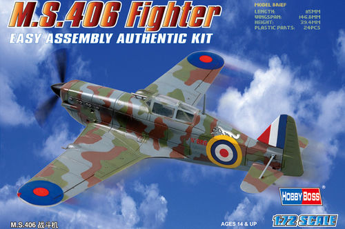 Hobby Boss 80235 MS406 French WWII Monoplane Fighter