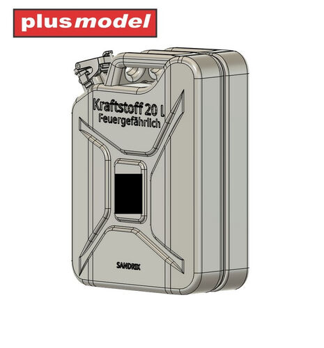 Plus Model DP3083 German Canisters SS (12 pcs / 3D-Printed)