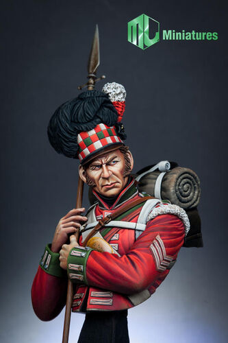 MJ Miniatures MJ10-003 79th Cameron Highlander - Waterloo 1815