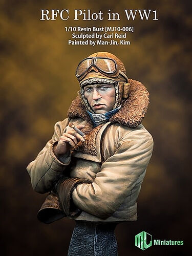 MJ Miniatures MJ10-006 Brtish WWI Pilot RFC
