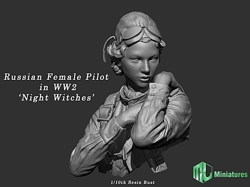MJ Miniatures MJ10-008 Russian WW2 Female Pilot - Night Witches