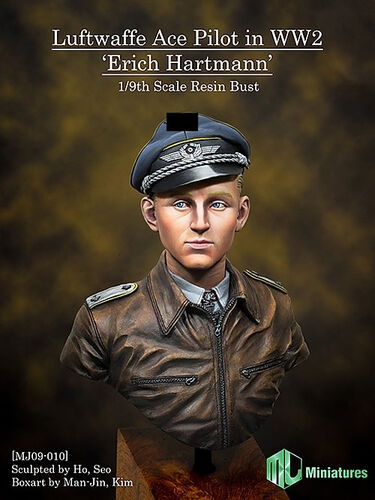 MJ Miniatures MJ09-010 German WW2 Lufftwaffe Ace Pilot Erich Hartmann