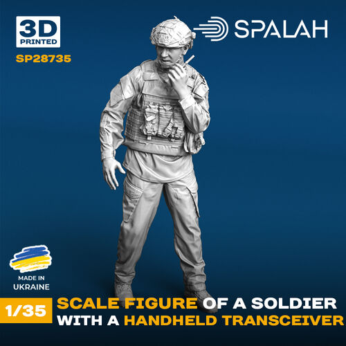 Spalah 28735 Soldier with Handheld Transceiver (1 Figure / 3D-Printed)