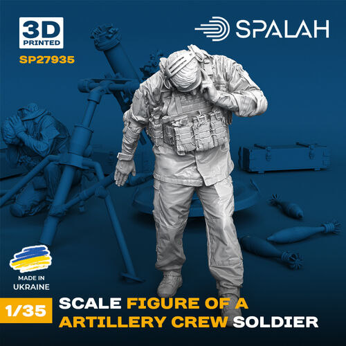 Spalah 27935 Artillery Crew Soldier (1 Figure / 3D-Printed)