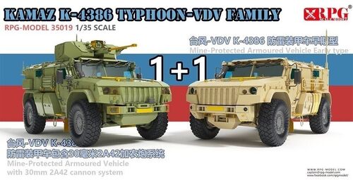 RPG-MODEL 35019 Kamaz K-4386 Typhoon-VDV Family 1+1