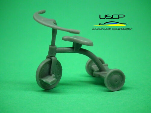 Ukrainian Scale Cars Production (USCP) 24A011 Batwing Tricycle - Vintage Kid Bike