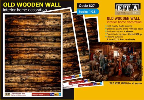 ETA DIORAMA ACCESSORIES 827 Old Wooden Wall