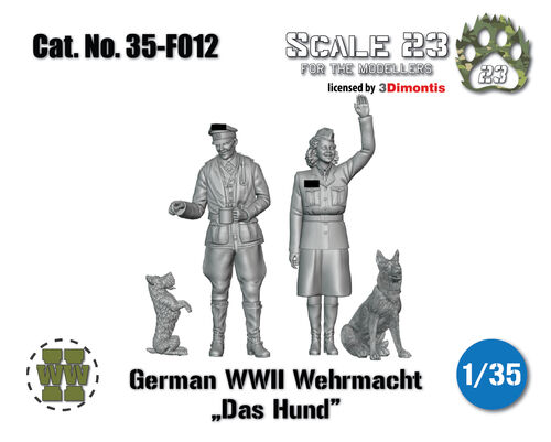 Scale23 35-F012 German WWII Wehrmacht "Das Hund" (3D-Printed)