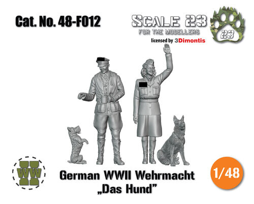 Scale23 48-F012 German WWII Wehrmacht "Das Hund" (3D-Printed)