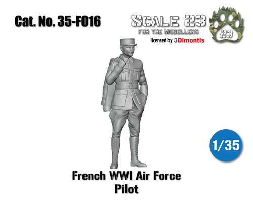 Scale23 35-F016 French WWI Air Force Pilot (3D-Printed)