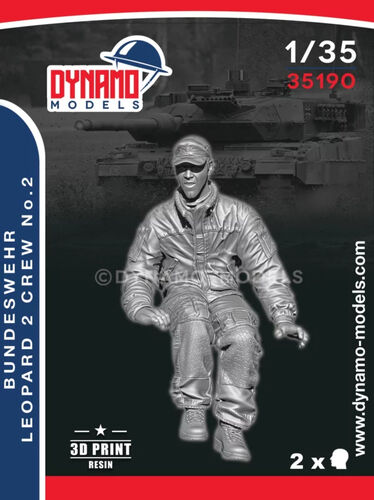 Dynamo-Models 35190 German Bundeswehr Leopard 2 Crew - Soldier No.2 (3D-Printed)