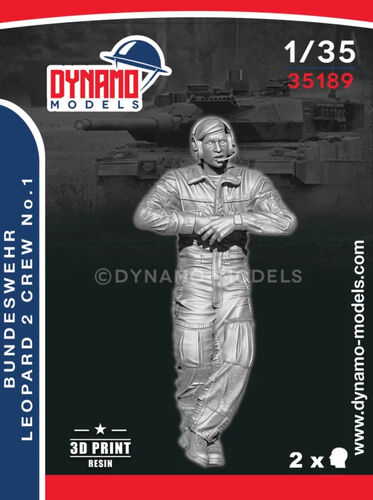 Dynamo-Models 35189 German Bundeswehr Leopard 2 Crew - Soldier No.1 (3D-Printed)
