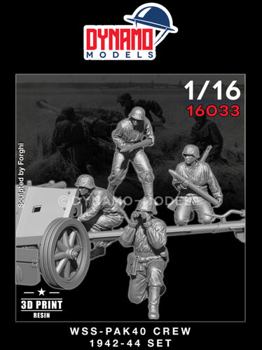 Dynamo-Models 16033 German Waffen SS PaK40 Crew (1942-1944) - Soldier Set (3D-Printed)
