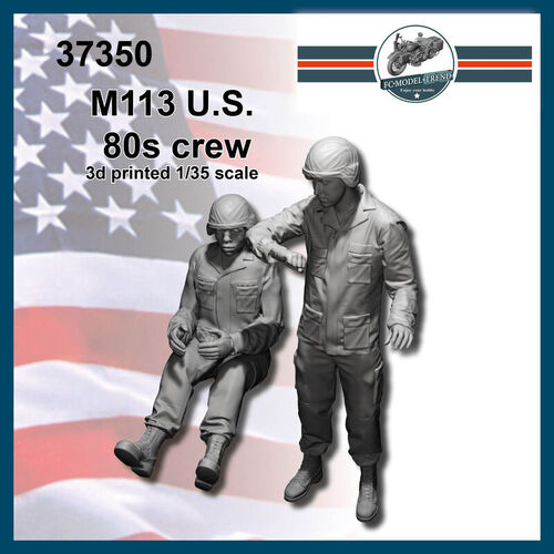 FC ModelTrend 37350 US M113 Crew 1980s (2 Figures / 3D-Printed)