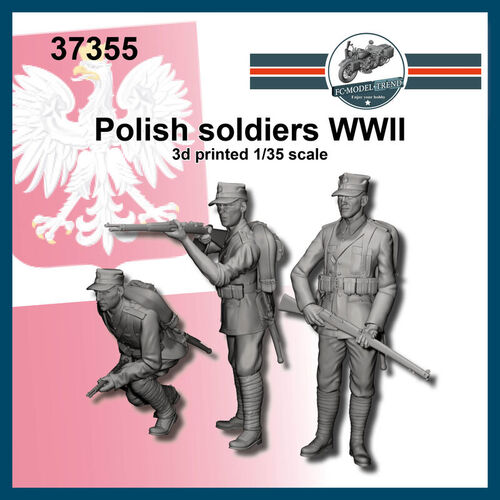 FC ModelTrend 37355 Polish WWII Soldiers (3 Figures / 3D-Printed)