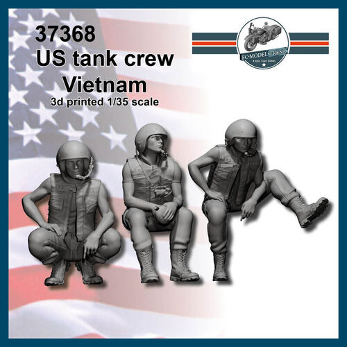 FC ModelTrend 37368 US Tank Crew - Vietnam War (3 Figures / 3D-Printed)
