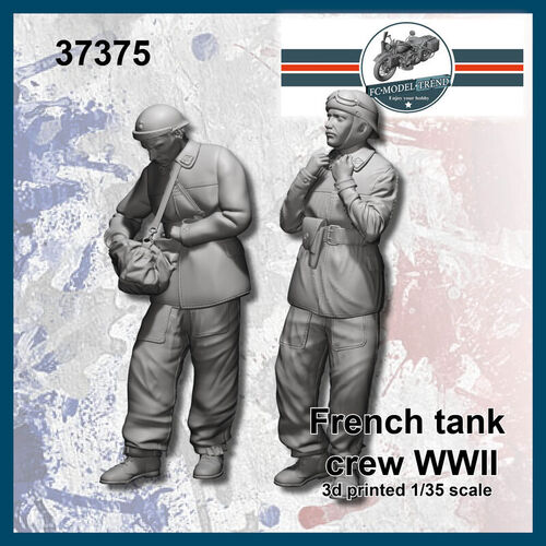 FC ModelTrend 37375 French WWII Tank Crew (2 Figures / 3D-Printed)