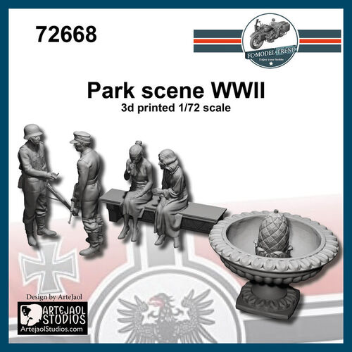 FC ModelTrend 72668 The Park - Figures Scene (4 Figures / 3D-Printed)