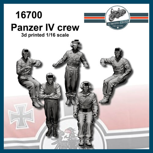 FC ModelTrend 16700 Panzer IV Crew (5 Figures / 3D-Printed)