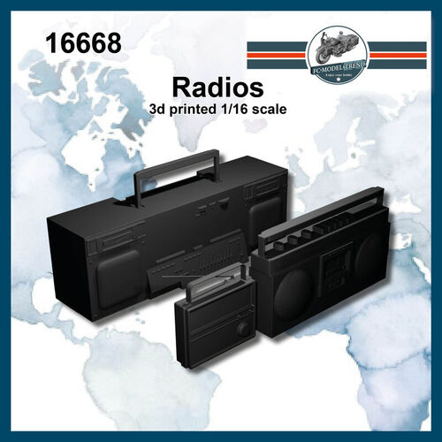 FC ModelTrend 16668 Modern Radios (3D-Printed)