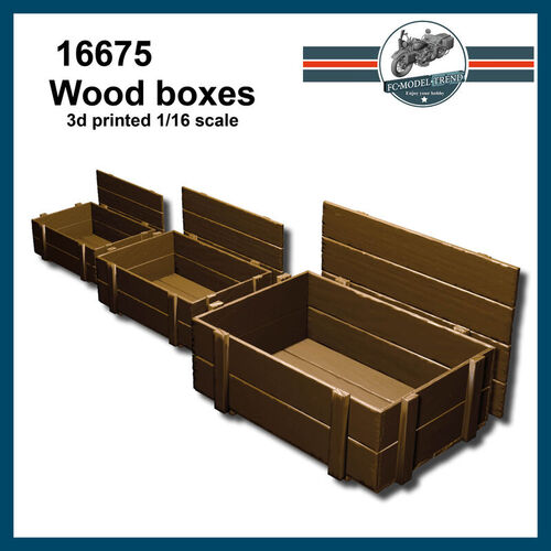 FC ModelTrend 16675 Wooden Boxes (3 pcs / 3D-Printed)