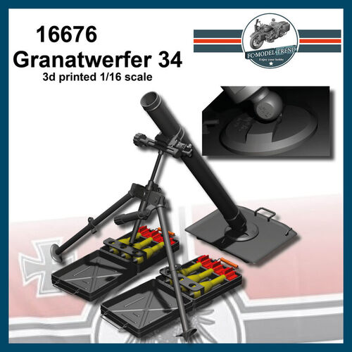 FC ModelTrend 16676 German Mortar Granatwerfer GW34 (3D-Printed)