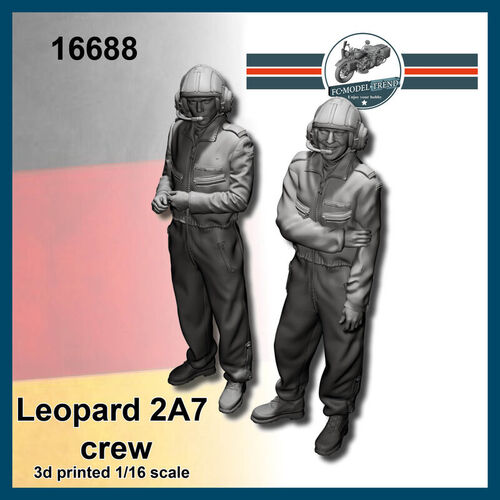 FC ModelTrend 16688 Leopard 2 Crew (2 Figures / 3D-Printed)