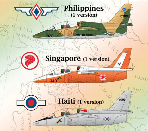 Aztec KAZT48-06 SIAI Marchetti S.211 - Versions for Philippines, Haiti and Singapore