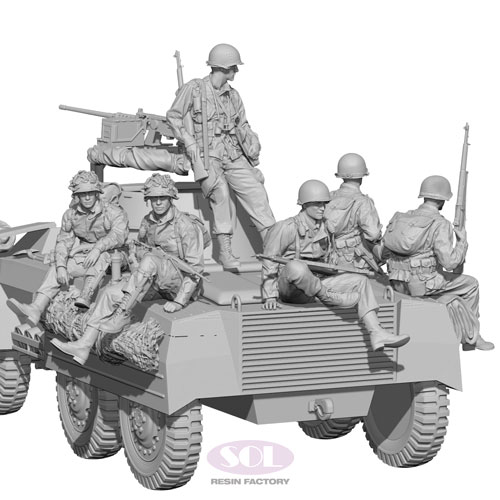 SOLMODEL MM738 US Army WWII M8 Riders Set (3D-Printed)