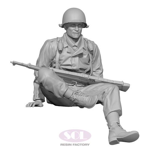 SOLMODEL MM734 US Army WWII Rifleman 3 (3D-Printed)